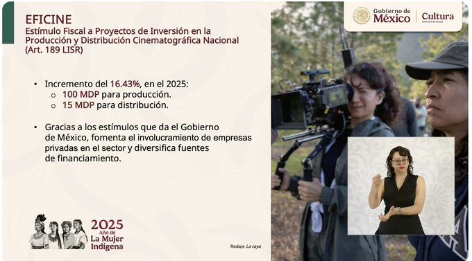 IMCINE impulsará más de 120 proyectos cinematográficos en 2025: Daniela ...